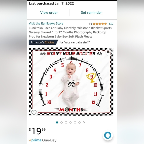 Other | Baby Monthly Milestone Race Car | Poshmark